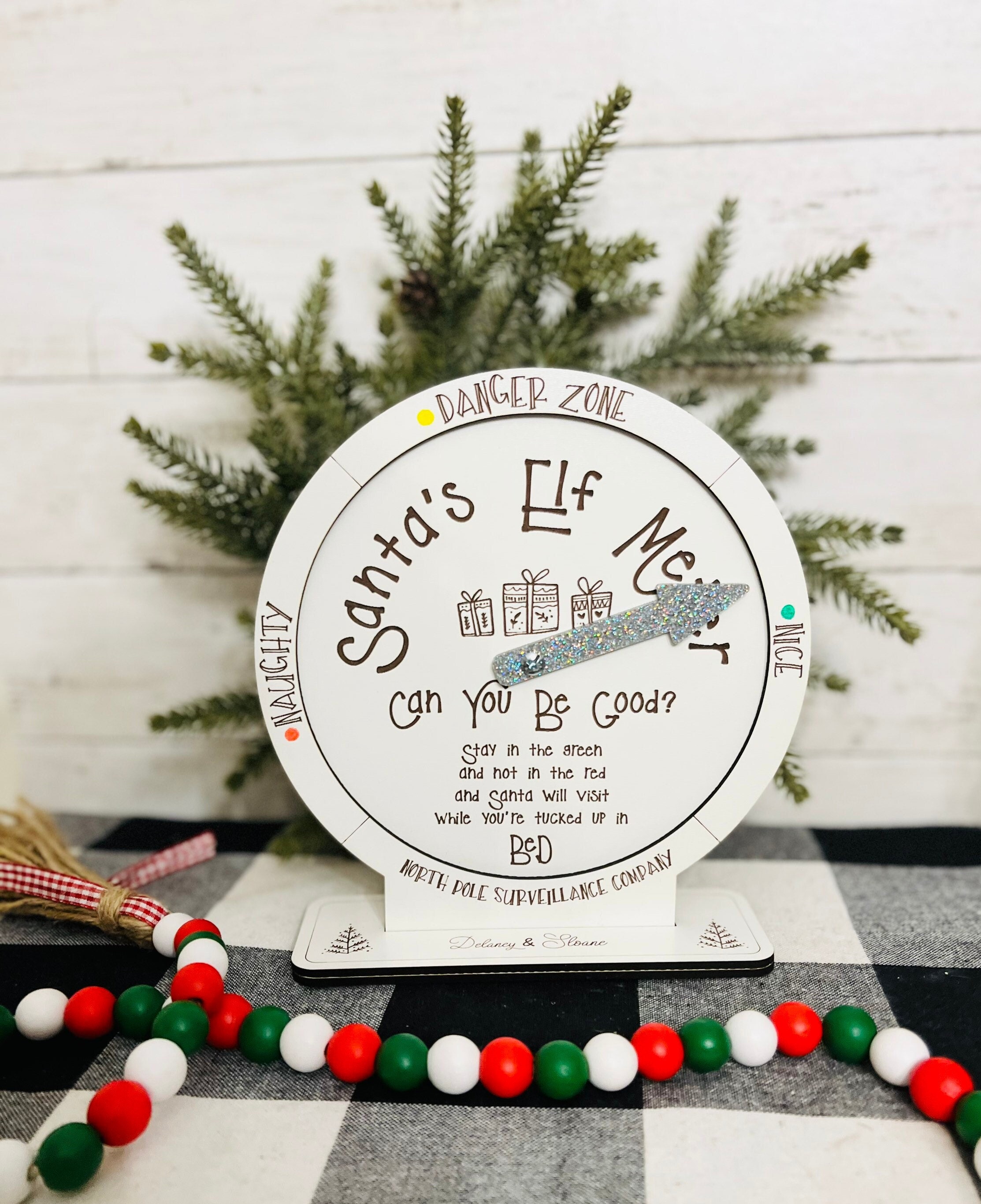 Elf Meter Christmas Shelf Sitter Personalized Elf Decor - Etsy