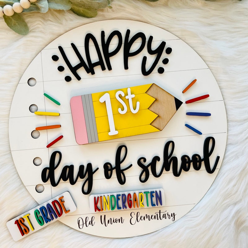 First Day of School Sign - Etsy