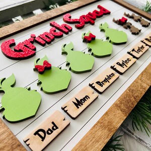 Grinch Squad Family Sign, Grinchmas Decor, Grinch Themed Tiered Tray ...
