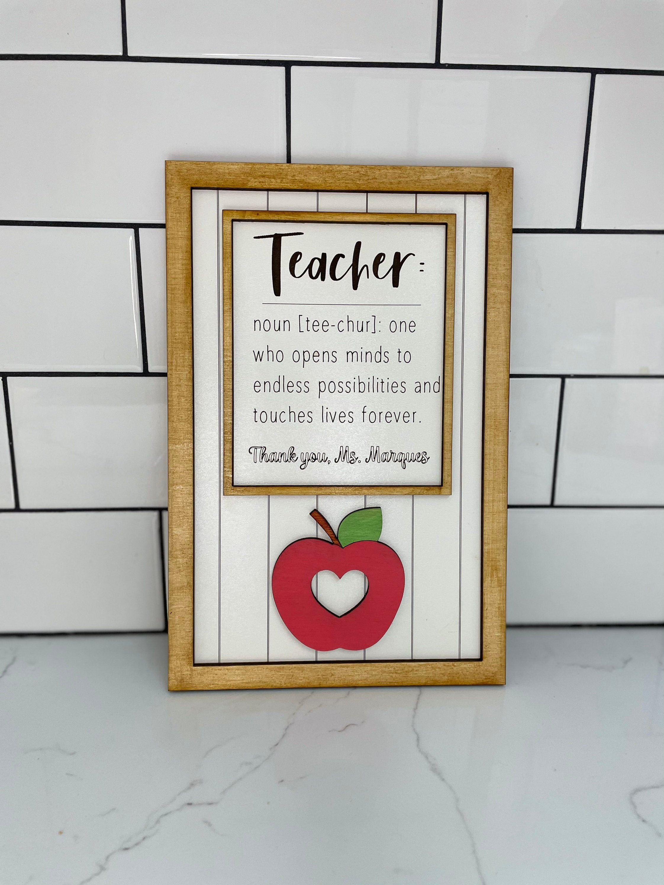 Teacher appreciation gift personalized teacher gift teachers | Etsy
