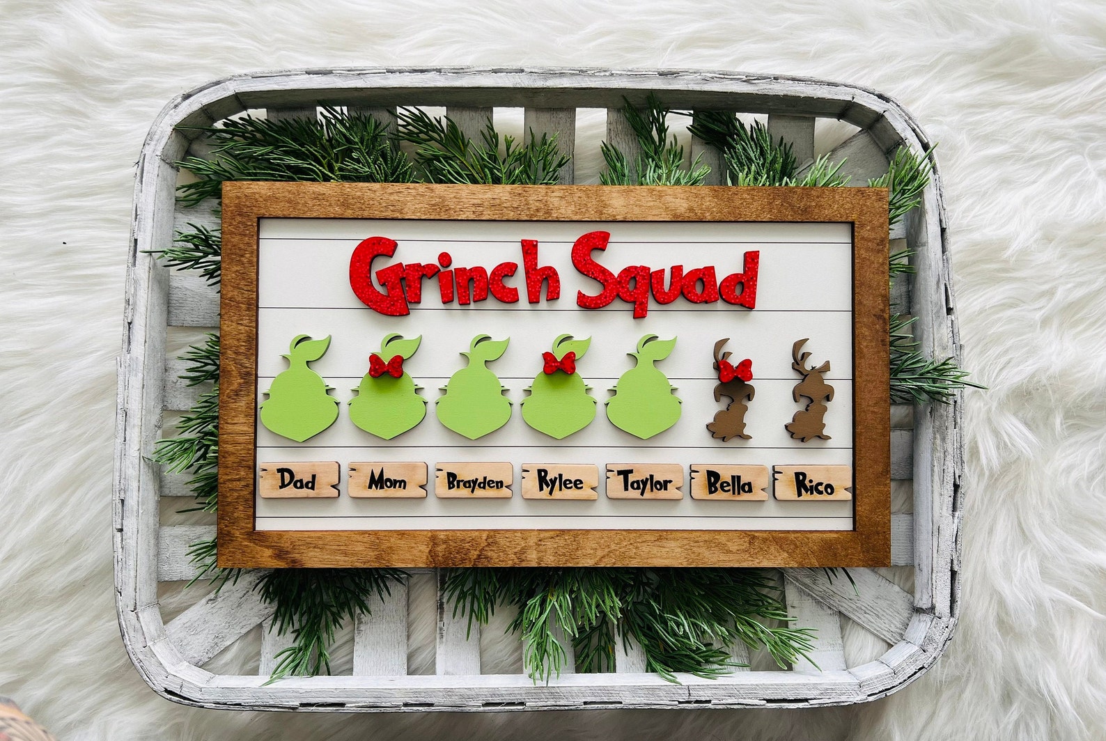 Grinch Squad Family Sign Grinchmas Decor Grinch Themed - Etsy