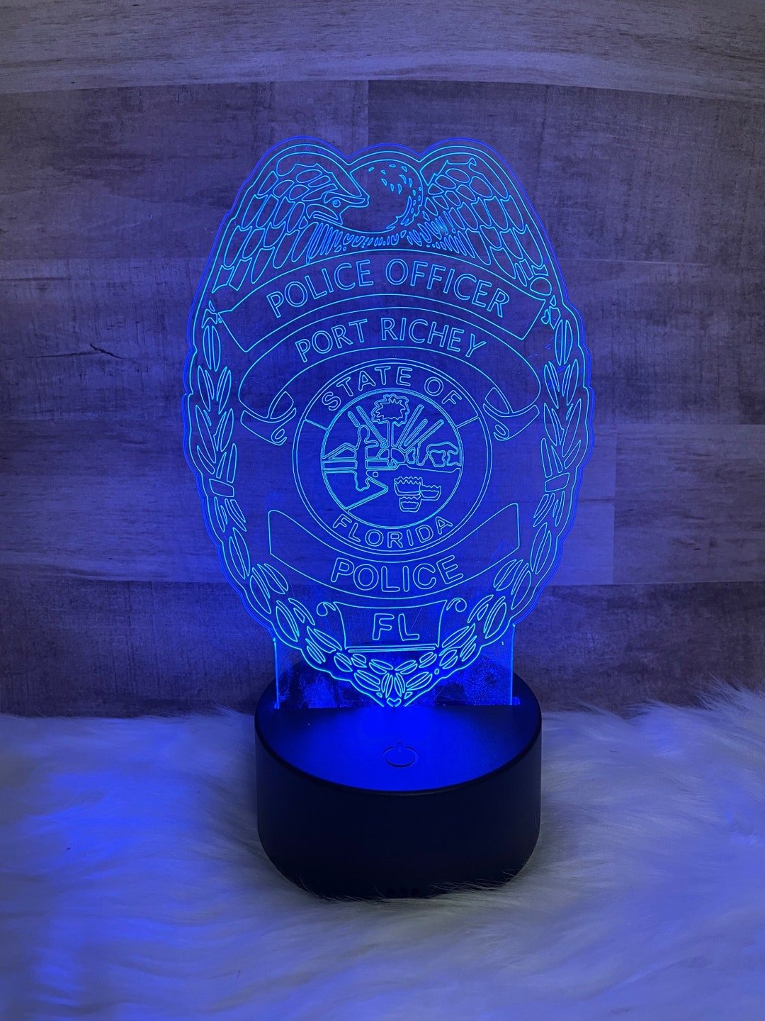 LEO Night Light, Law Enforcement Gift, Police Decor, Police Night Light ...