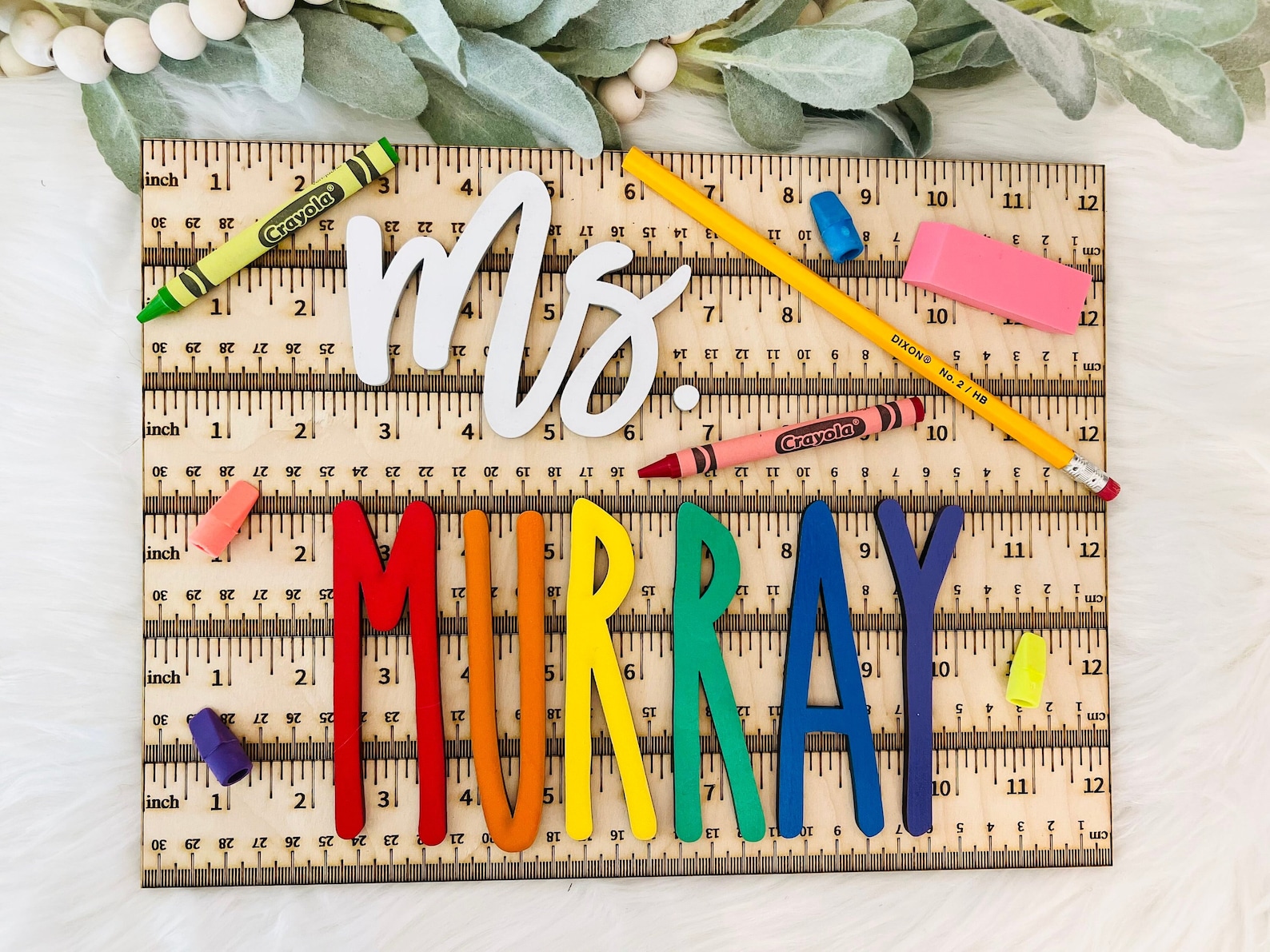 Teachers Name Sign Personalized Teacher Gift Teachers Gift - Etsy