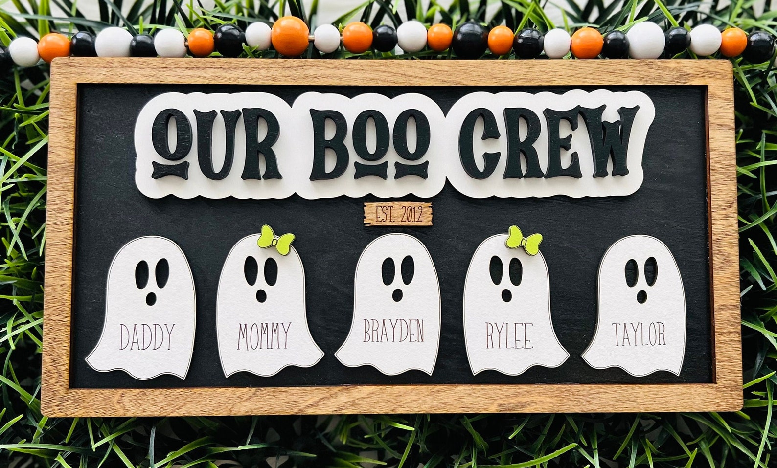 Personalized Ghost Family Sign, Halloween Decor - Etsy