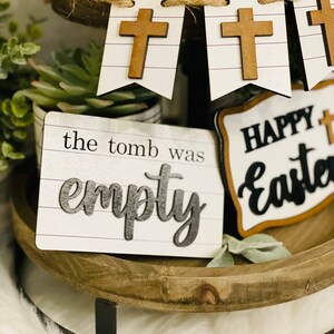 Easter Tier Tray, He is Risen Tier Tray, Blessed Tier Tray, Religious ...