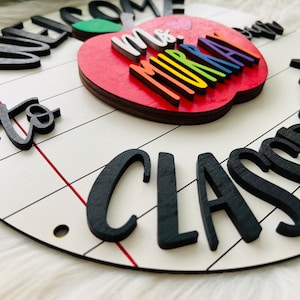 Interchangeable Classroom Sign, School Sign, Teacher Class Sign ...