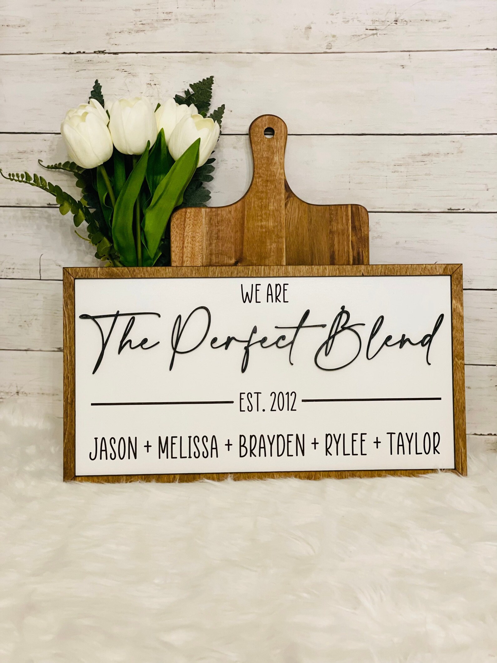 Personalized Family Sign Perfect Blend Family Sign Blended - Etsy