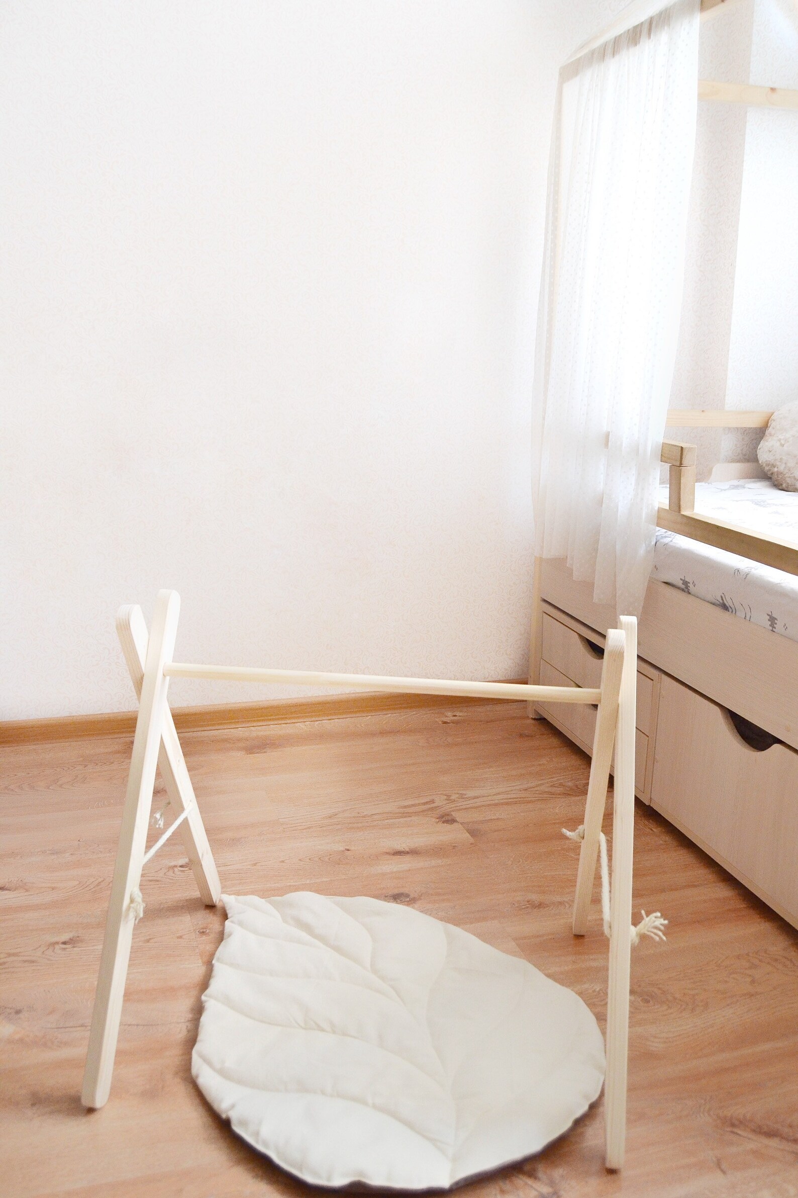 Baby Play Gym Natural Wood Play Gym for Baby Wooden Baby - Etsy