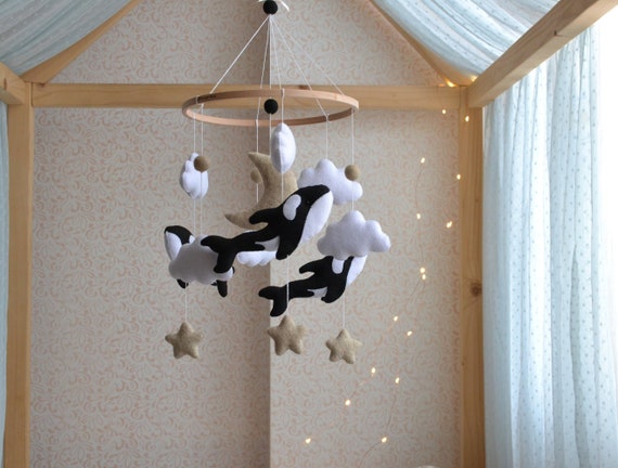 Killer Whale Mobile Orca Baby Mobile Whale Baby Mobile - Etsy