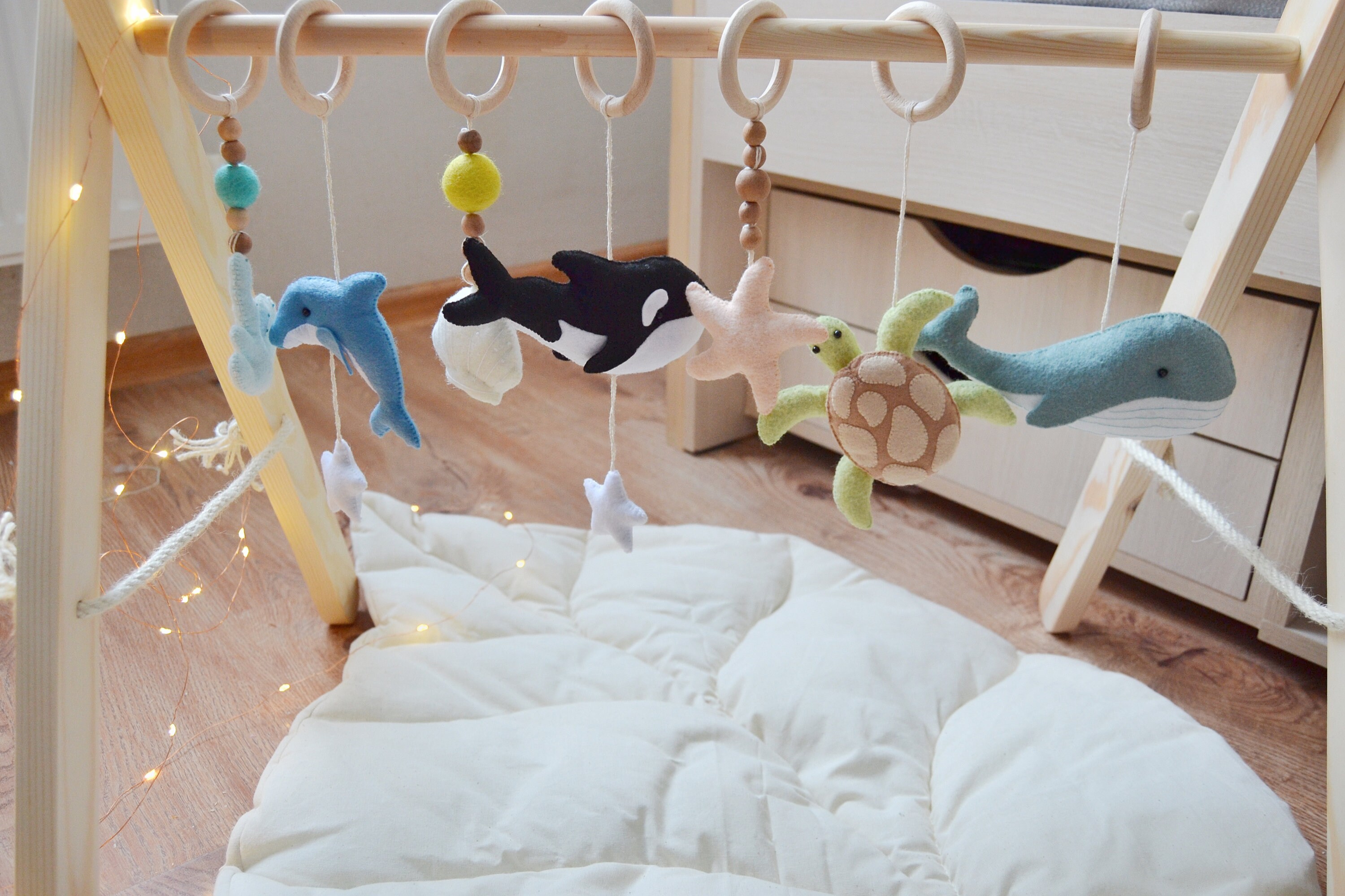 Sea Baby Play Gym Wooden Baby Play Gym Baby Play Gym Ocean - Etsy