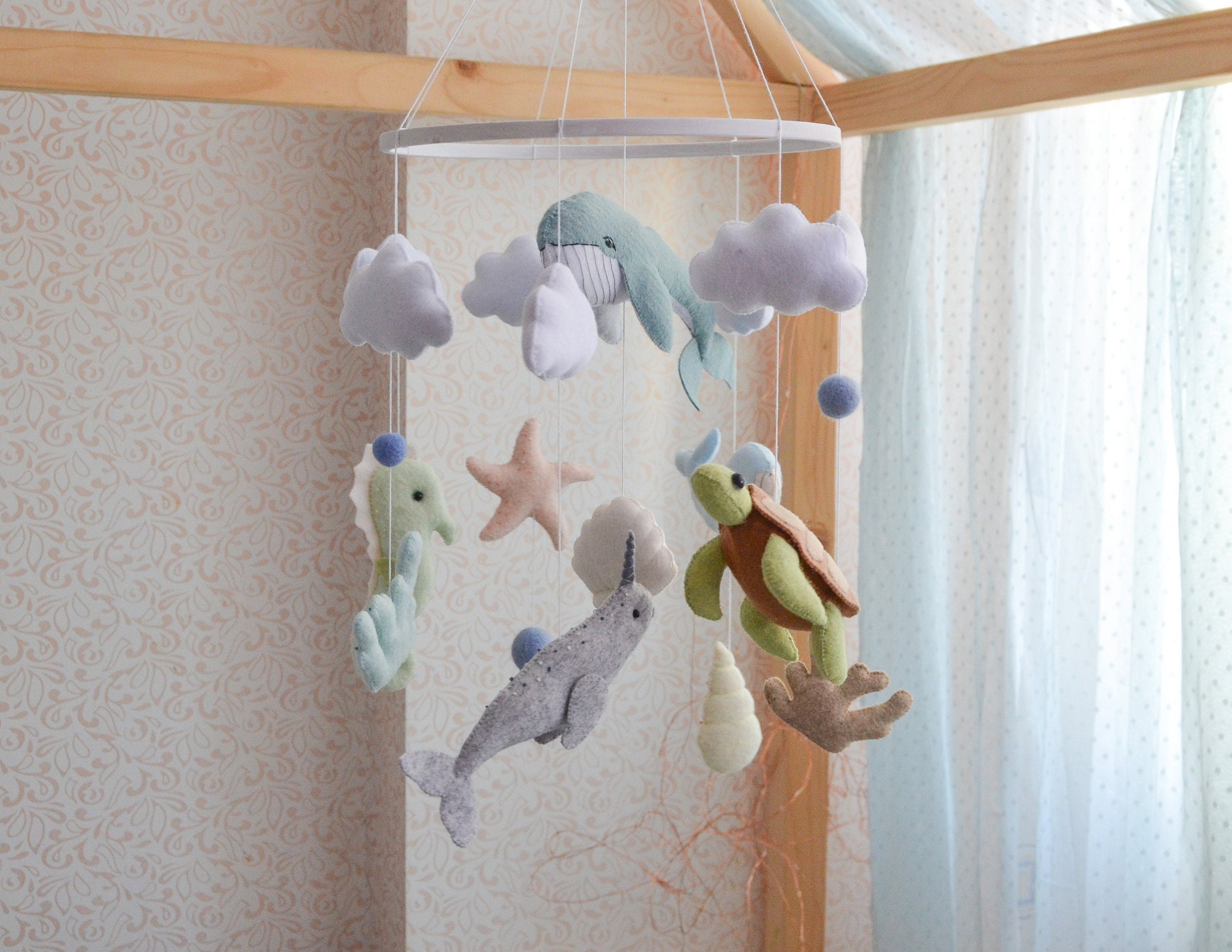 Sea Turtle Mobile Under the Sea Mobilemarine Animal Mobile - Etsy