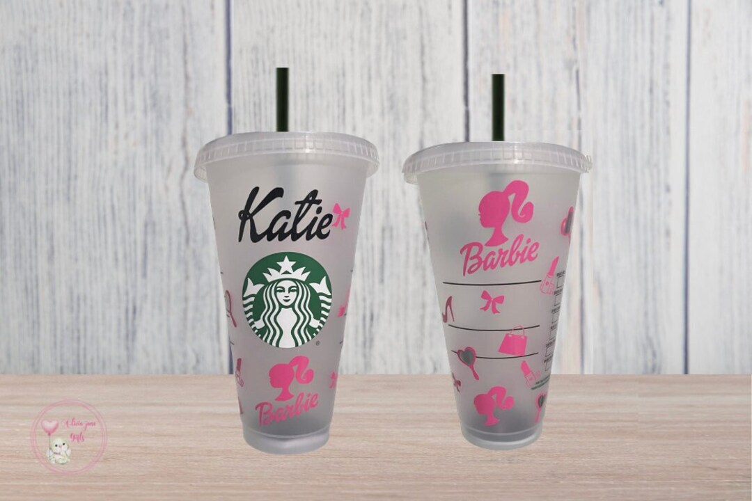 Personalised Barbie Inspired Cold Cup - Etsy