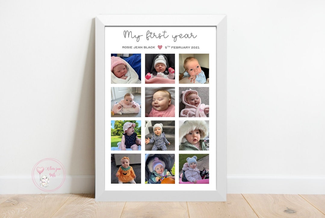 Personalised First Birthday Gift, Baby Special 1st Birthday Print - Etsy