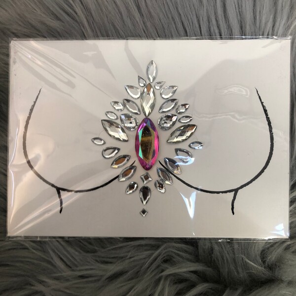 Rhinestone Body Stickers - Etsy