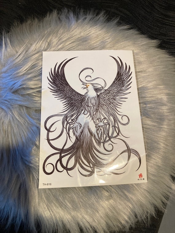 Realistic Phoenix Bird Tattoos