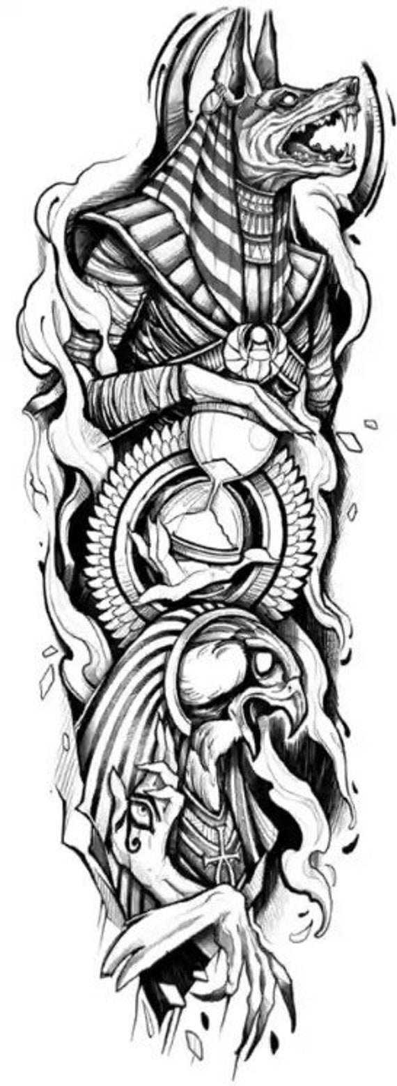 King Tut Chest Tattoos