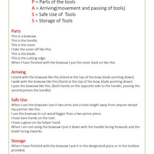 Forest Tools Safety Cards - Etsy UK