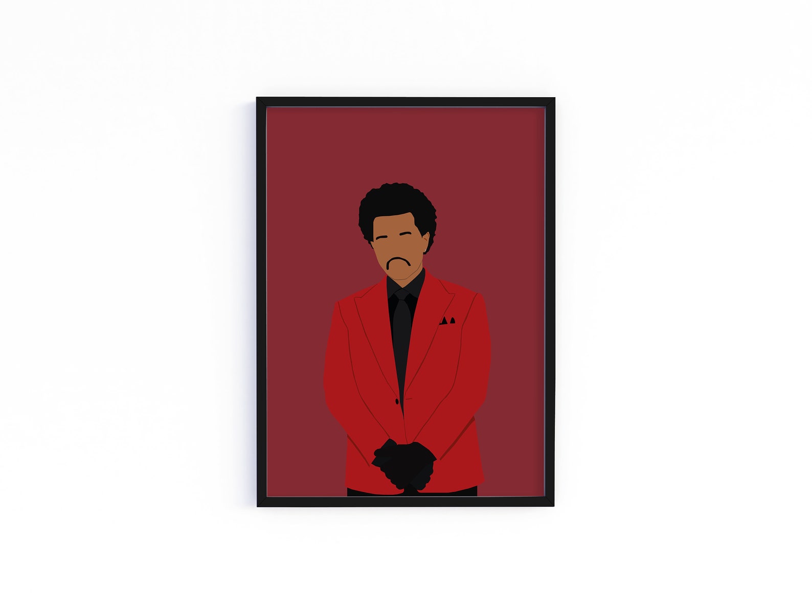The Weeknd Print, Art Print, Minimalist Illustration, Singer, Wall Art ...