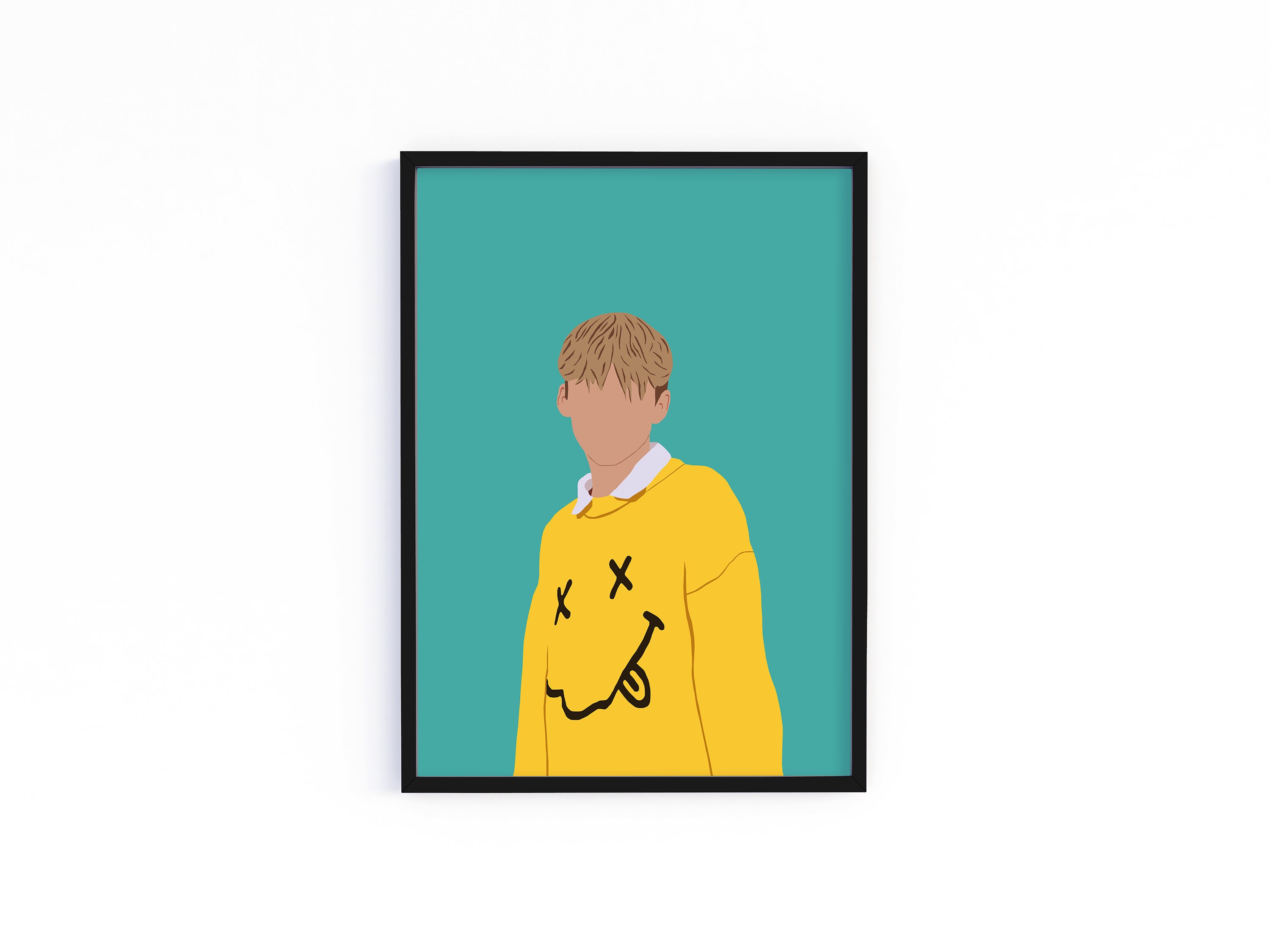 The Kid LAROI Print, Art Print, Minimalist Illustration, Rapper, Wall ...
