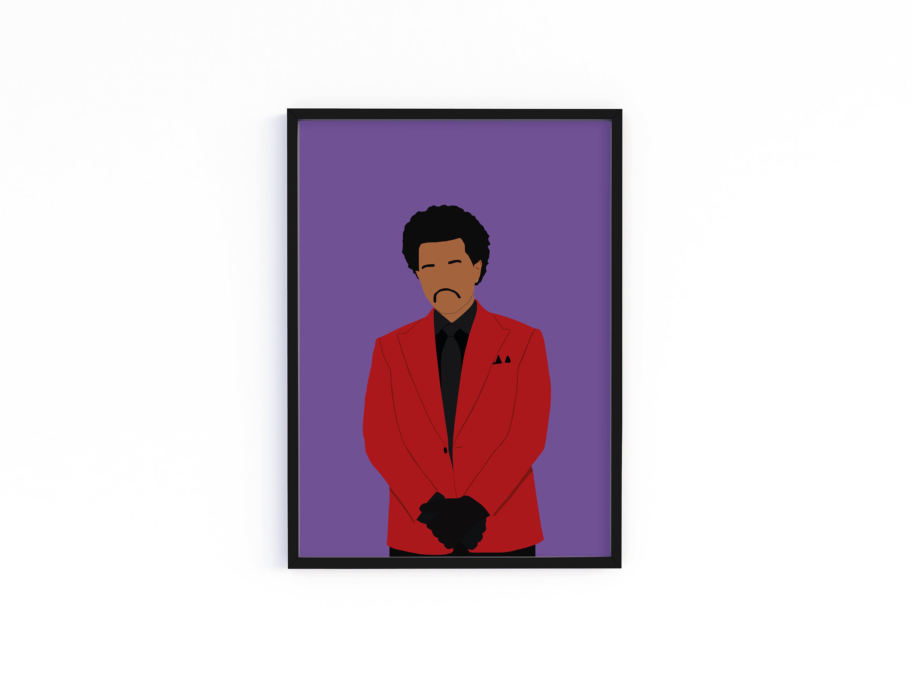 The Weeknd Print, Art Print, Minimalist Illustration, Singer, Wall Art ...