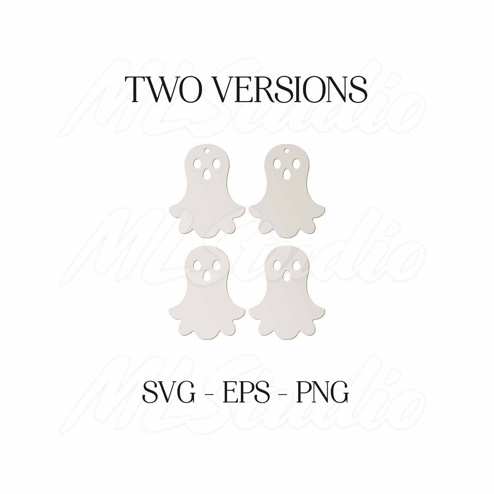 Cute Ghosts Earrings SVG, Halloween Earrings, Halloween Svg, Engraving ...