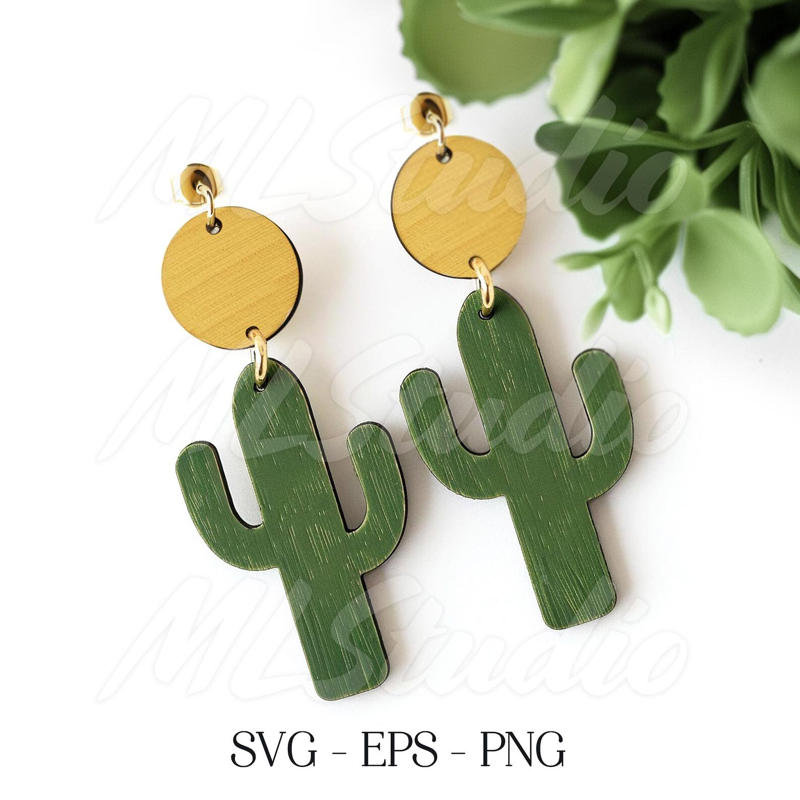 Wood Cactus Earring SVG, Texas Cactus Earring Svg, Wood Earring Svg ...