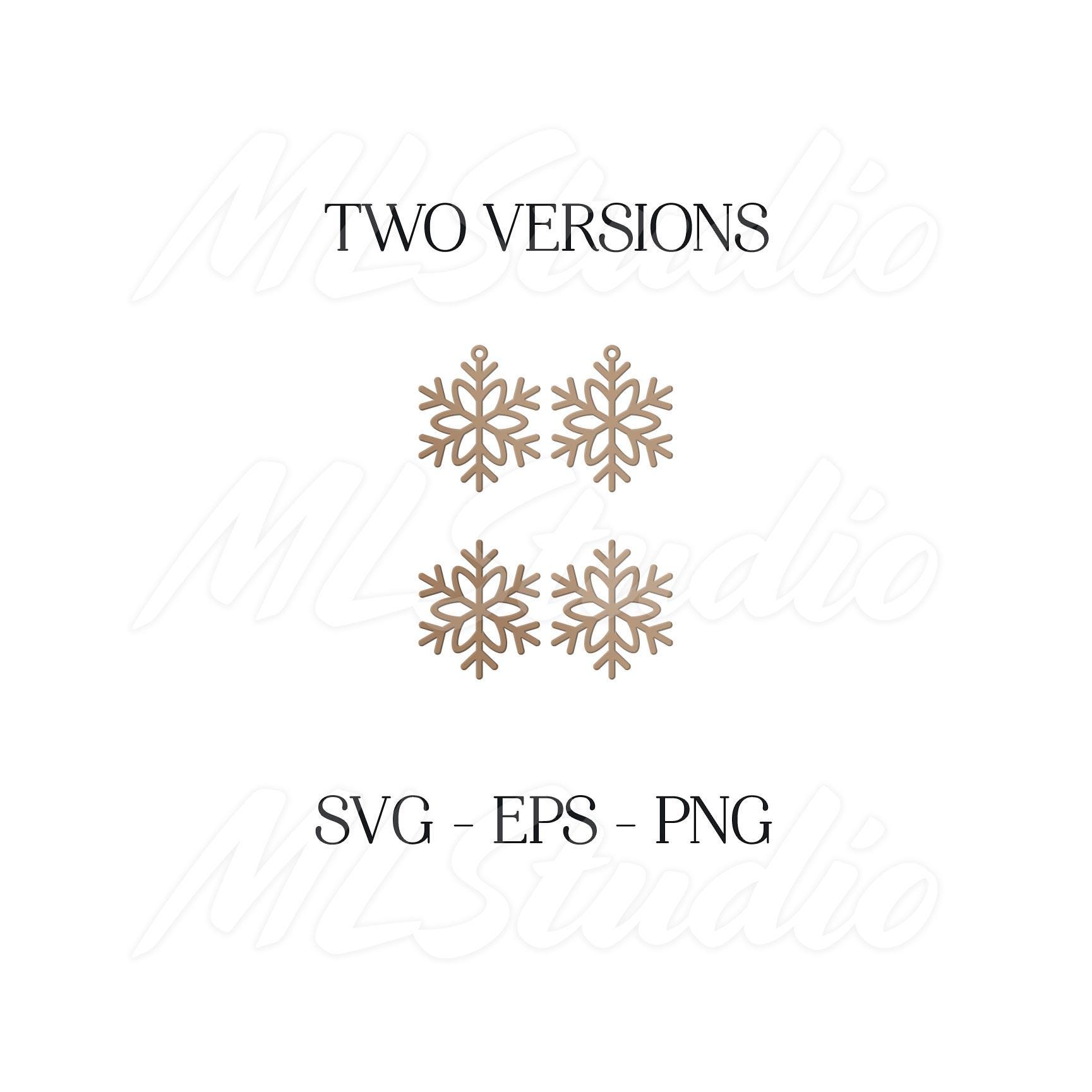 Snowflake Earrings SVG, Christmas Earring Svg, Engraving Pattern Svg ...