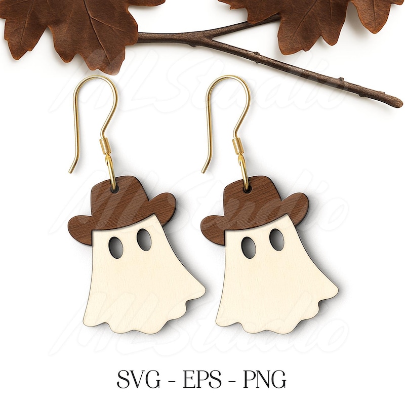 Ghost With Cowboy Hat - Etsy