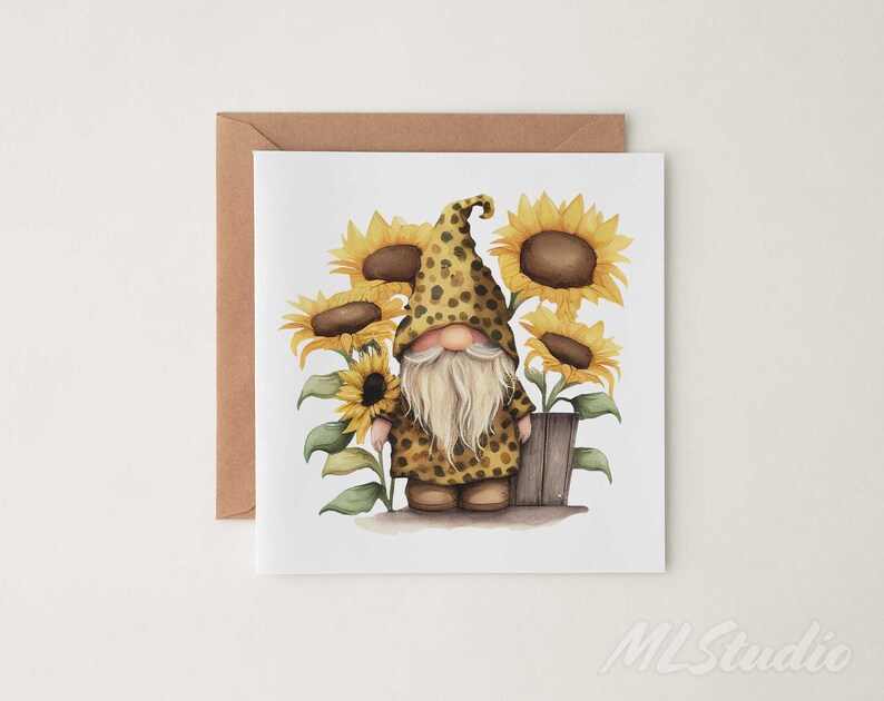 Leopard Gnome Png Spring Gnome Png Gnome Png Sunflowers Png Spring