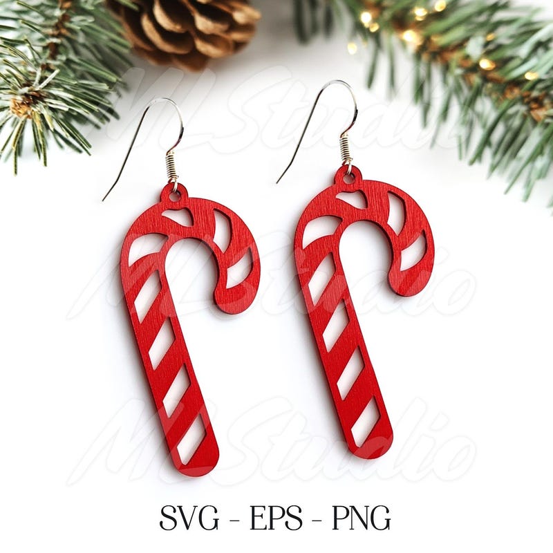 Candy Cane Svg Wood - Etsy