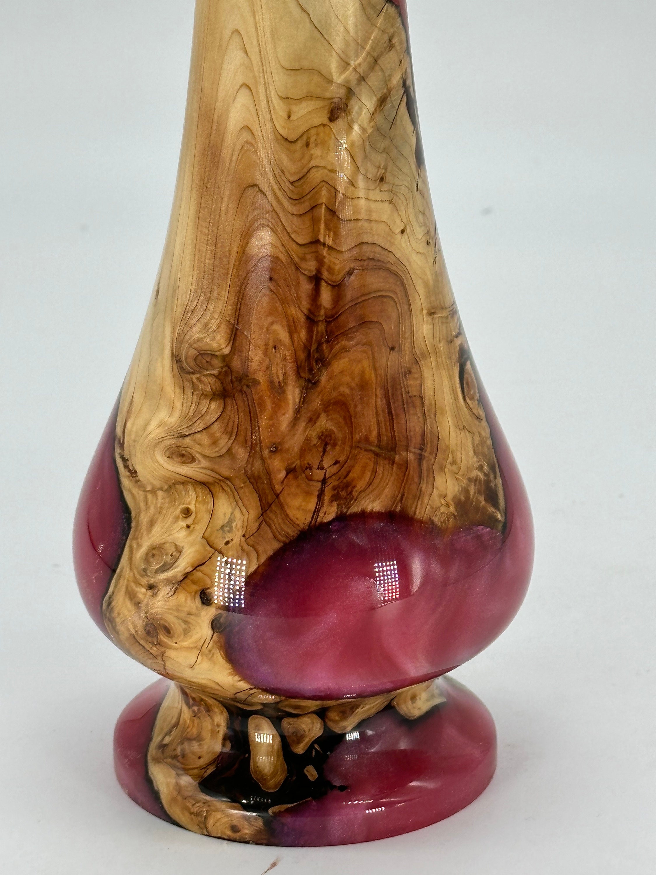 Juniper Root and Resin Vase - Etsy