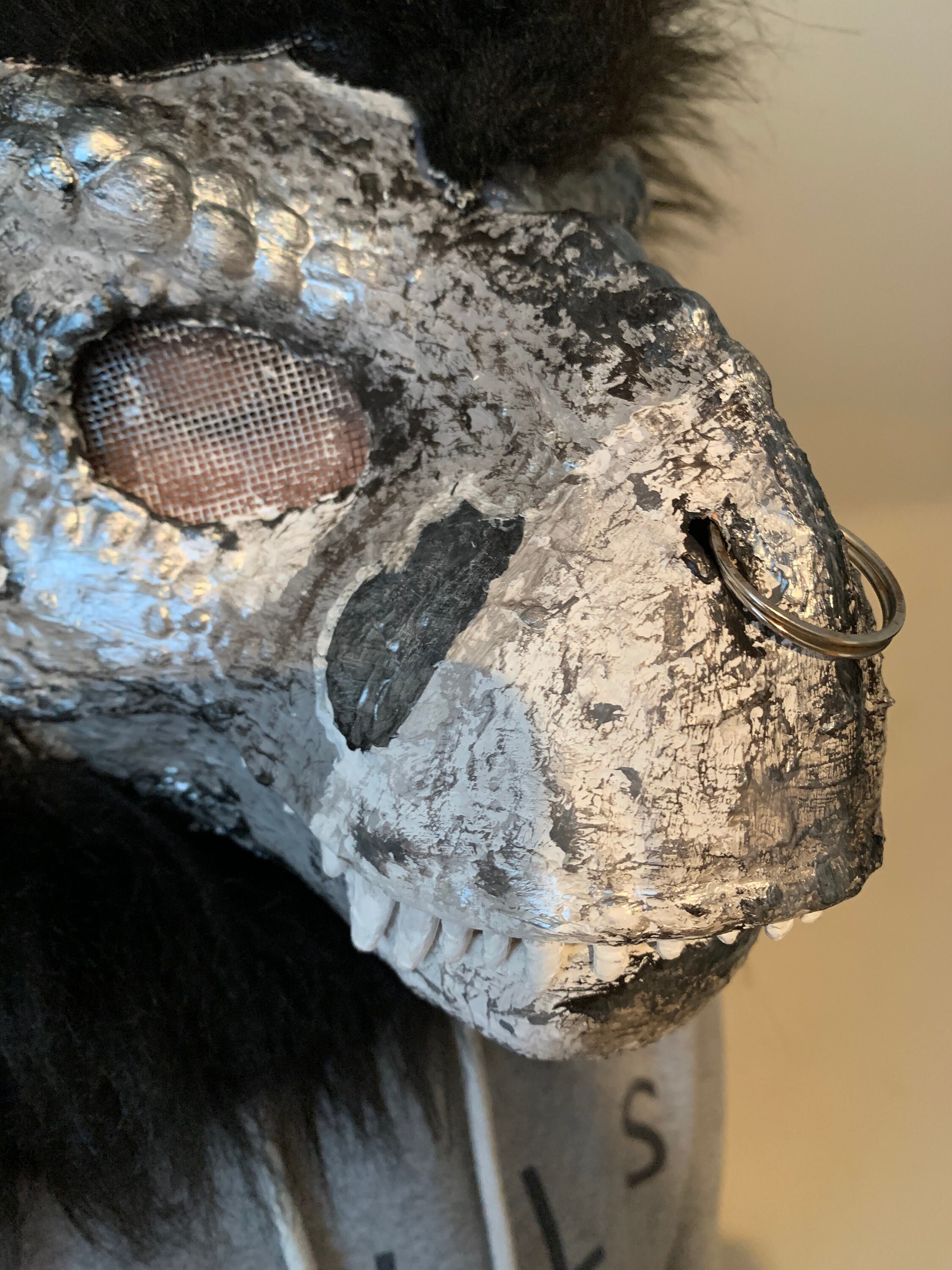 Furry Raptor Dino Mask - Etsy UK