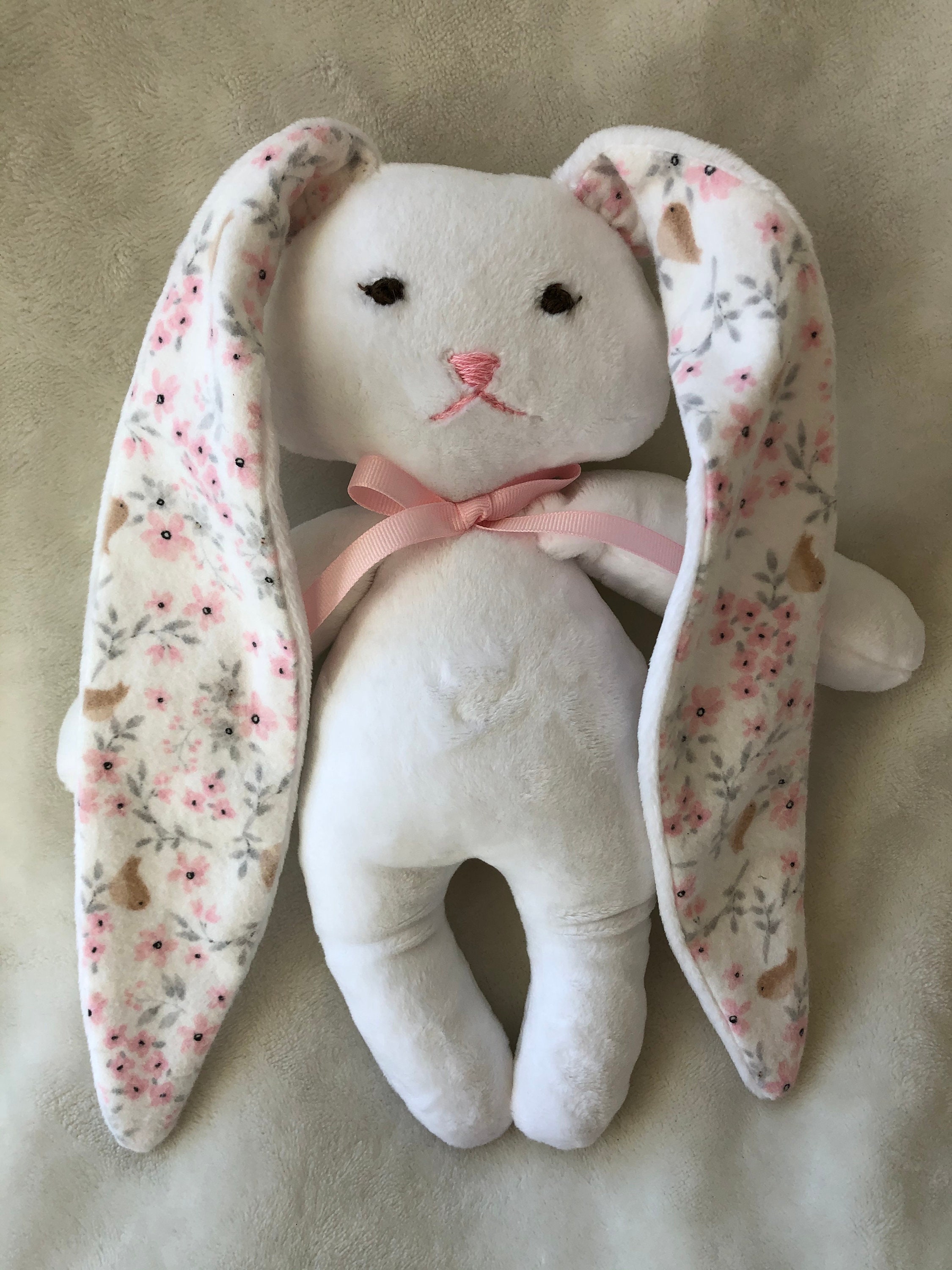 Snuggly Soft Minky Bunny - Etsy