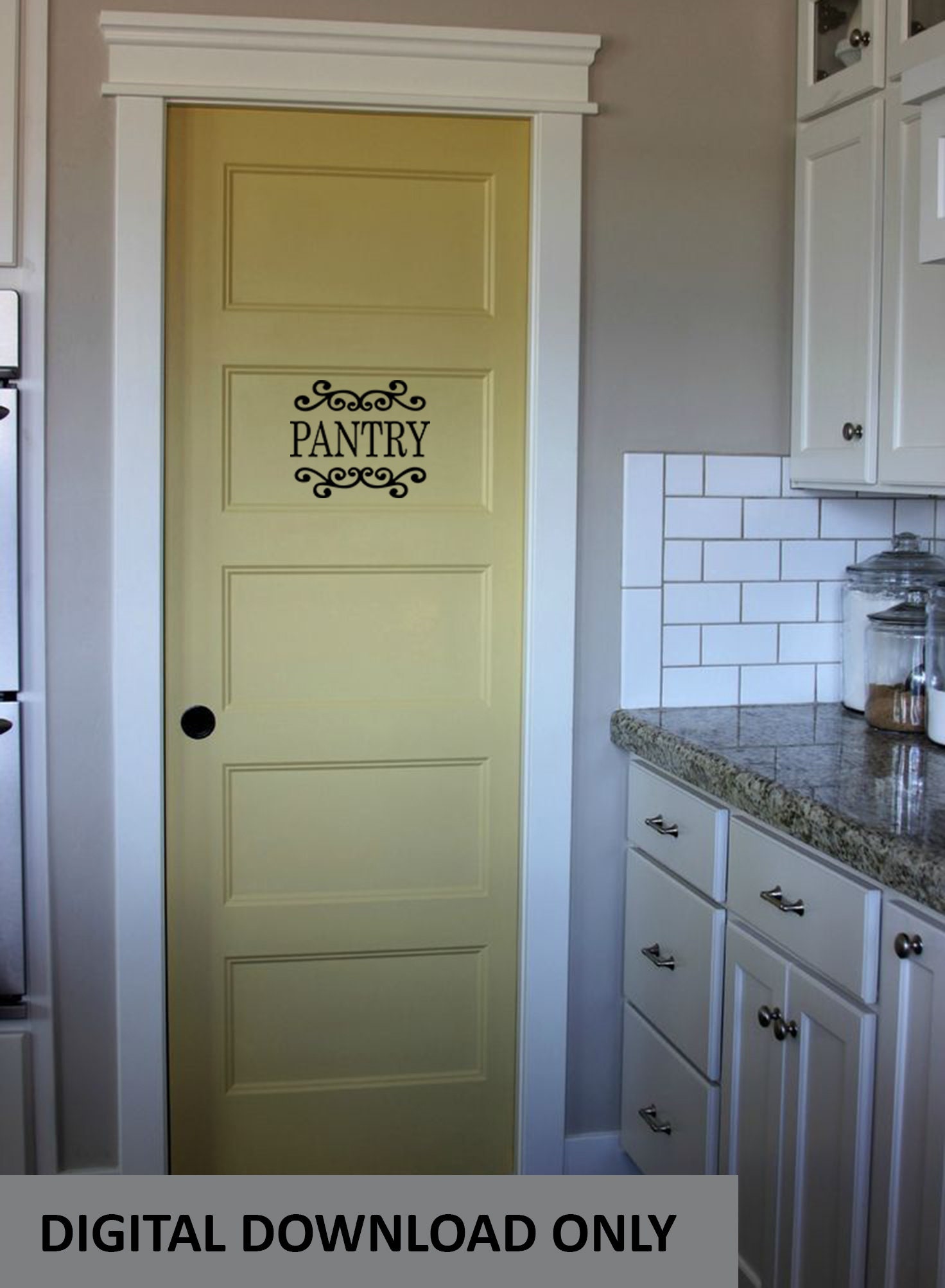 Pantry Door Sign Instant Digital Download Digital Cut File - Etsy