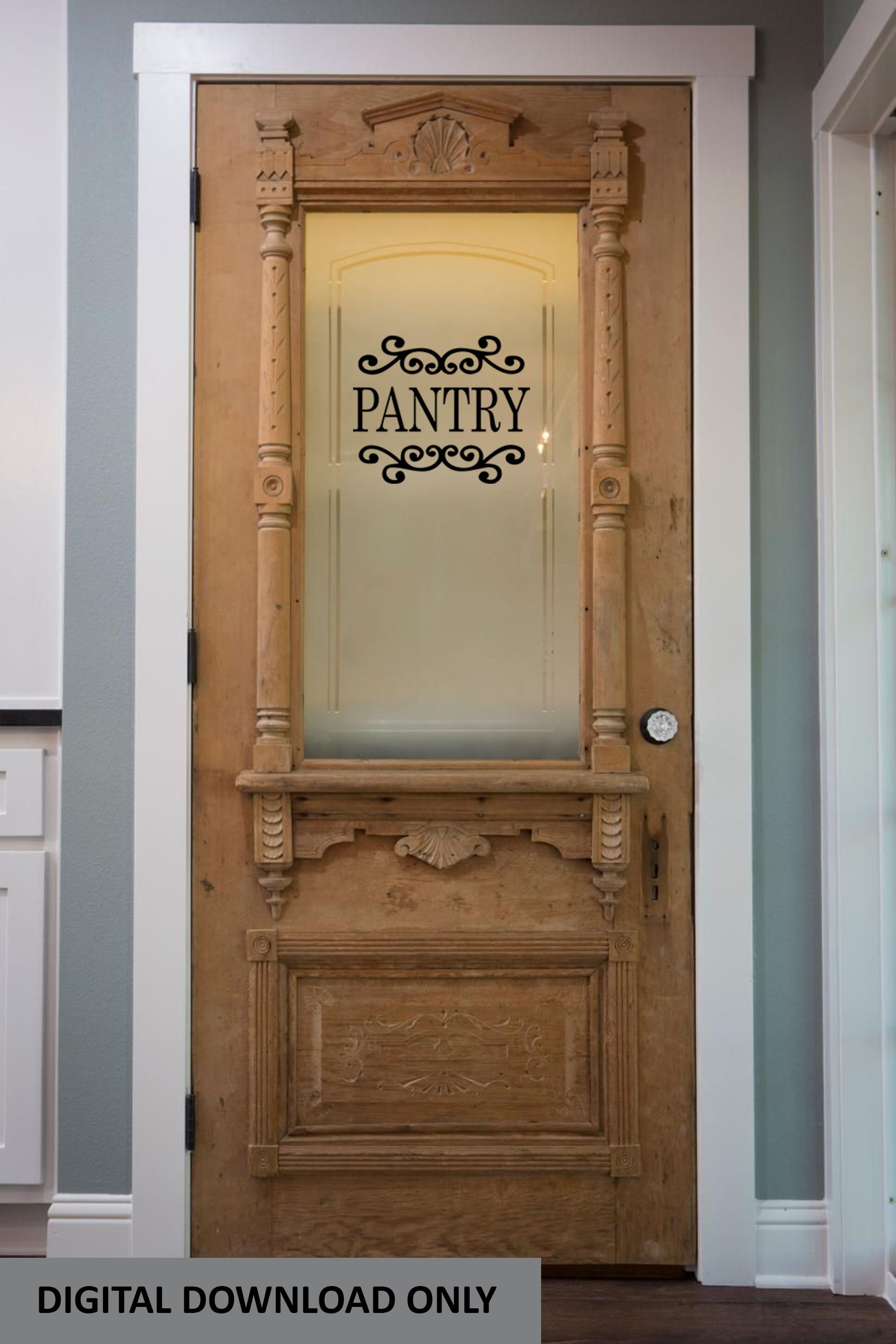 Pantry Door Sign, Instant Digital Download, Digital Cut File, Vector ...