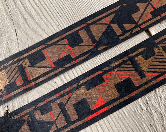 Set of Two 1933 Sample Paper Border Bands From British Made Dersine ...