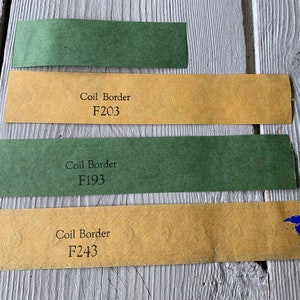Set of Four 1933 Sample Paper Border Bands British Made Dersine Fancy ...