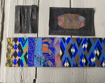 Set of Two 1933 Sample Paper Border Bands From British Made Dersine ...