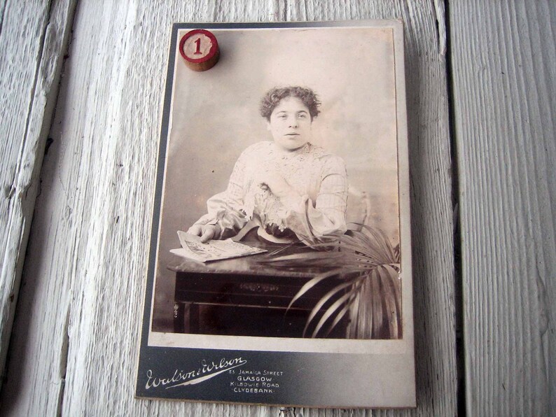 One Antique Victorian Cabinet Card Photo ref: A-7172/2 Box 3 - Etsy