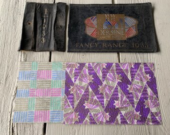 Set of Two 1933 Sample Paper Border Bands From British Made Dersine ...