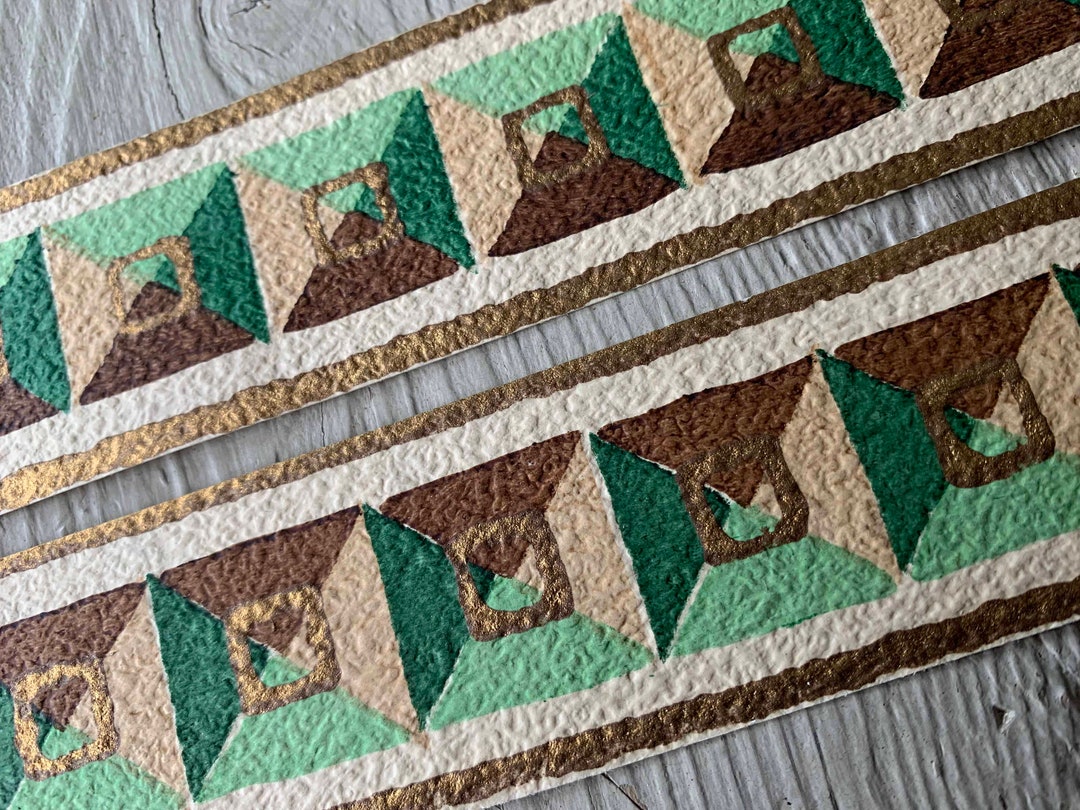 Set of Two 1933 Sample Paper Border Bands From British Made - Etsy