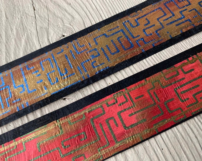 Set of Two 1933 Sample Paper Border Bands From British Made Dersine ...
