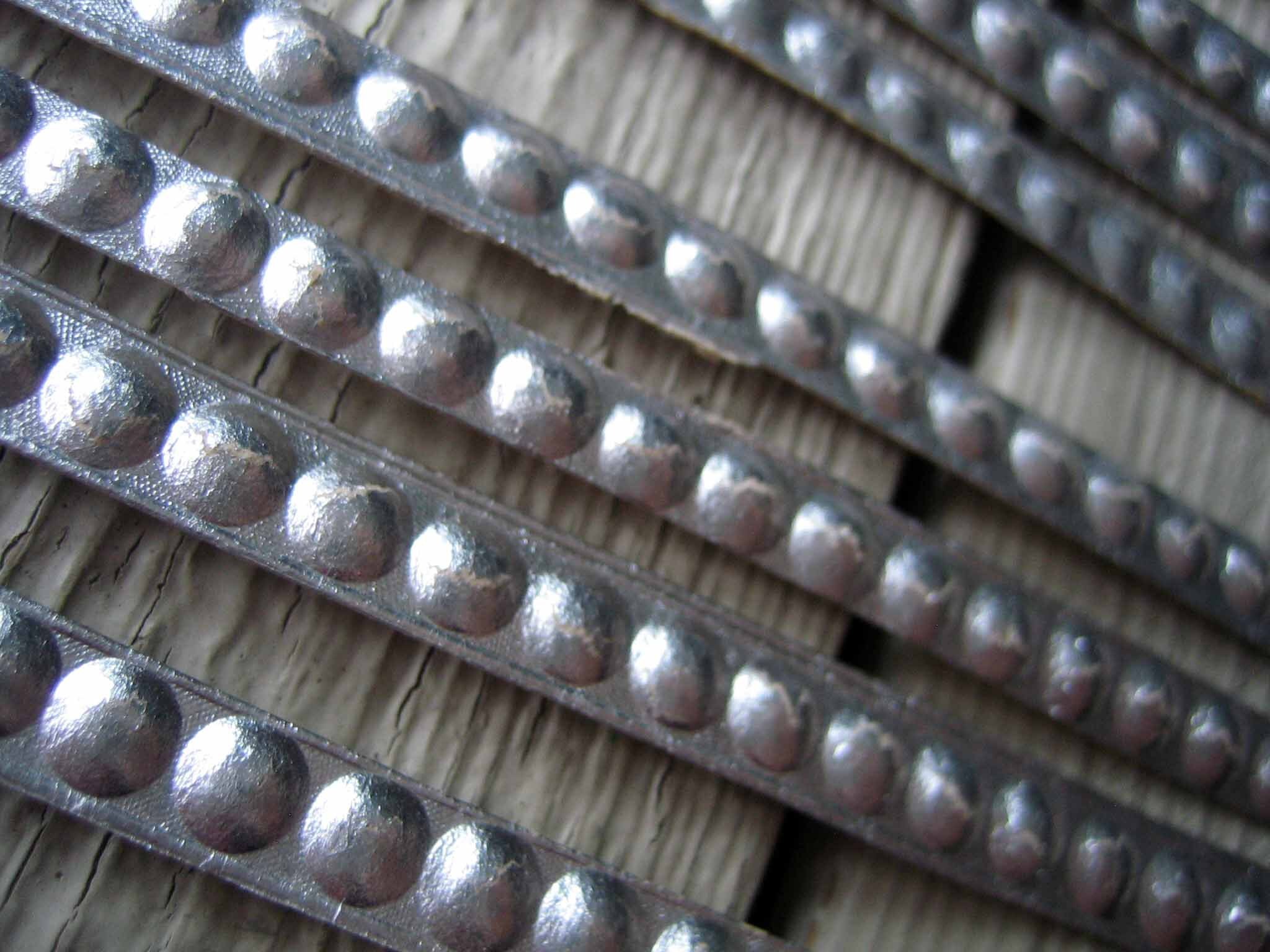 2 Strips 18 Inch Each Circa 1920s Embossed Paper Authentic Rare Silver ...