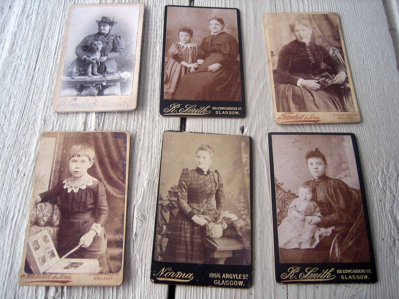 One Small Antique Cabinet Card Victorian Photo (ref: A-7172/6 Box 1) - Etsy