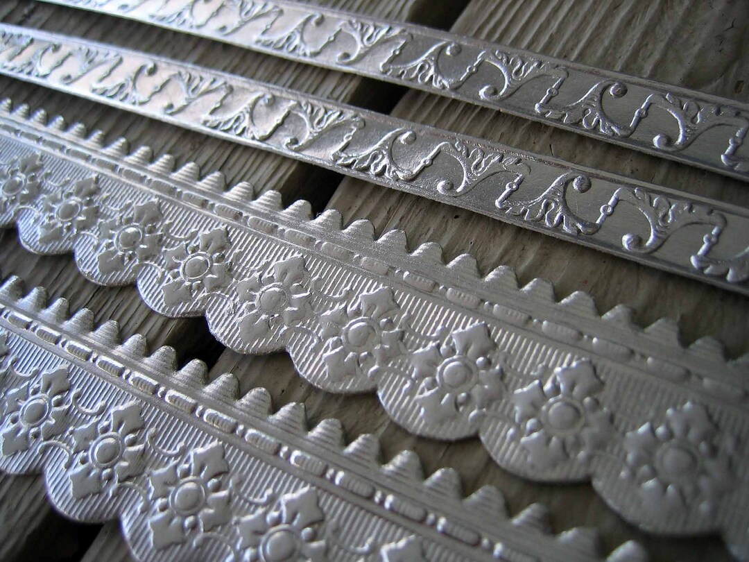 4 Strips (two of Each Style) Circa 1920s Embossed Paper Authentic Rare ...