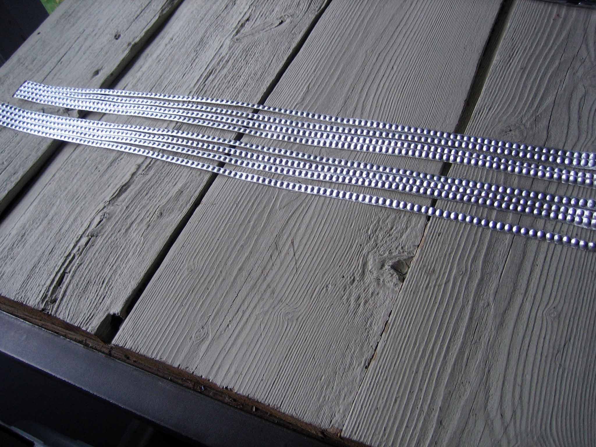 2 Strips 18 Inch Each Circa 1920s Embossed Paper Authentic Rare Silver ...