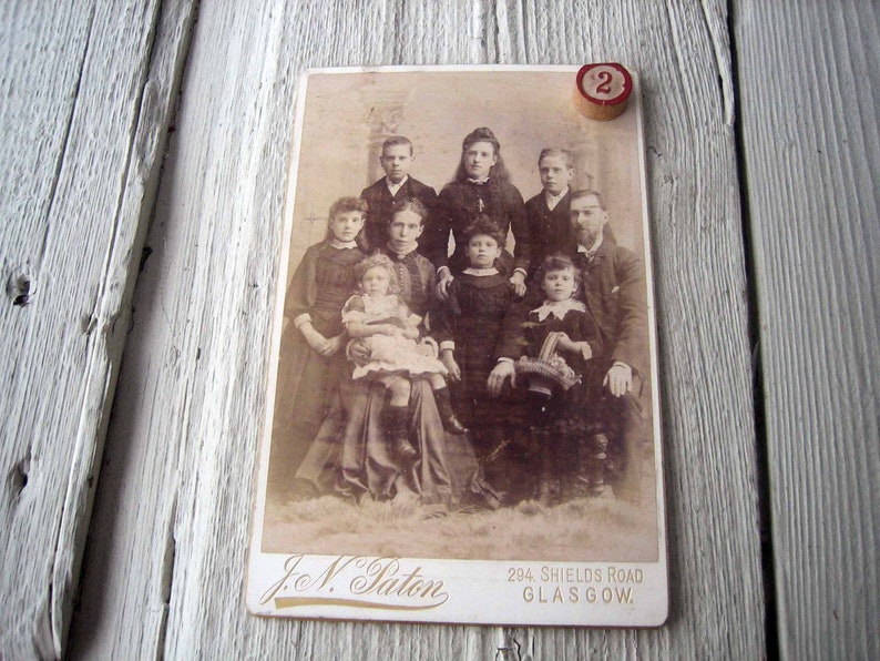One Antique Victorian Cabinet Card Photo ref: A-7172/2 Box 3 - Etsy
