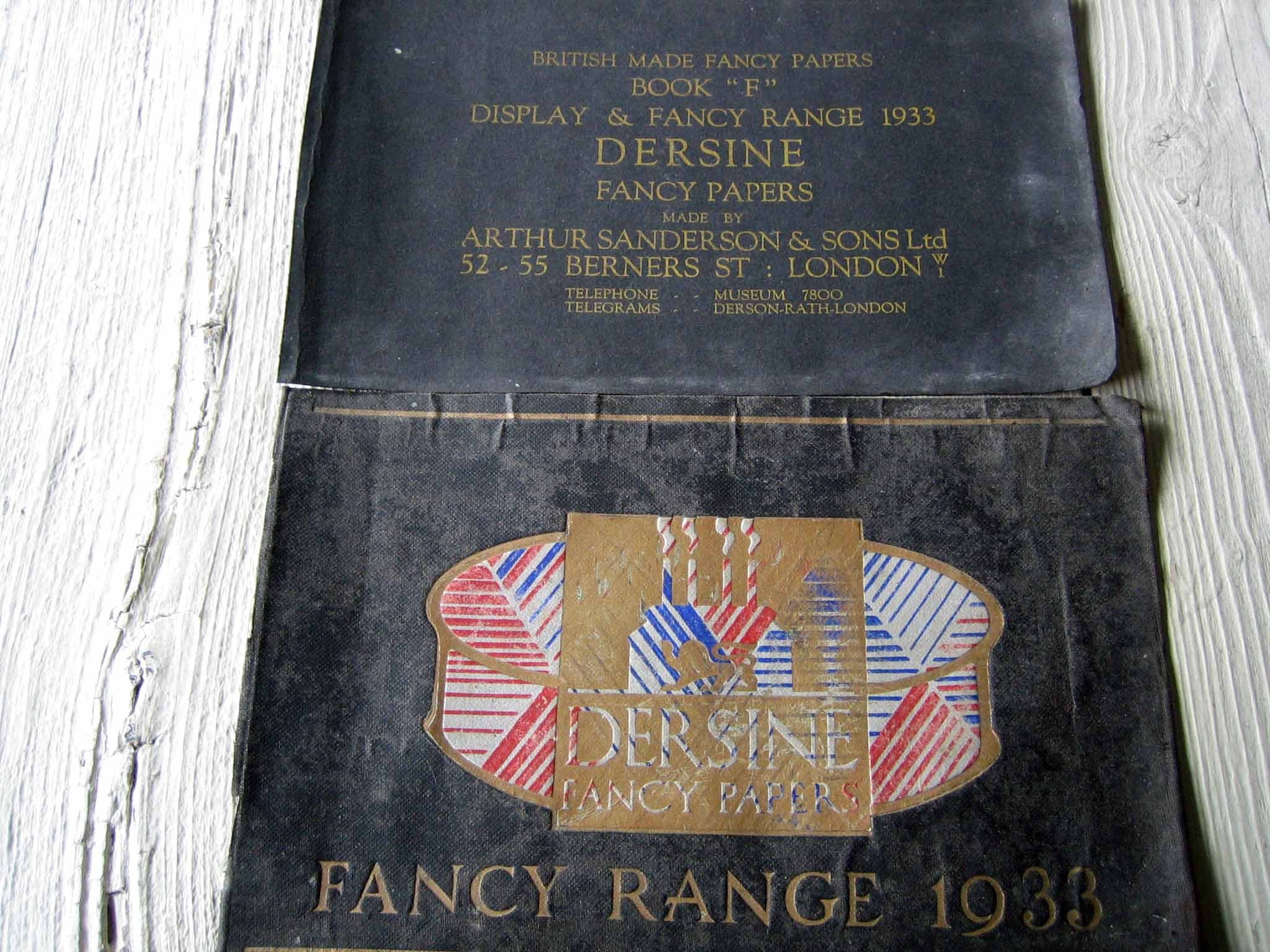 One 1933 Sample Paper From British Made Dersine Fancy Papers - Etsy