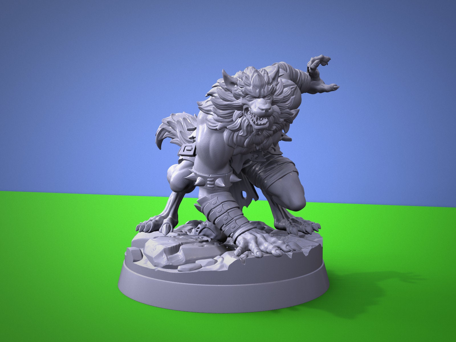 Toys & Games Miniature Toys STL Miniatures Bases Werewolf Brood Coven ...