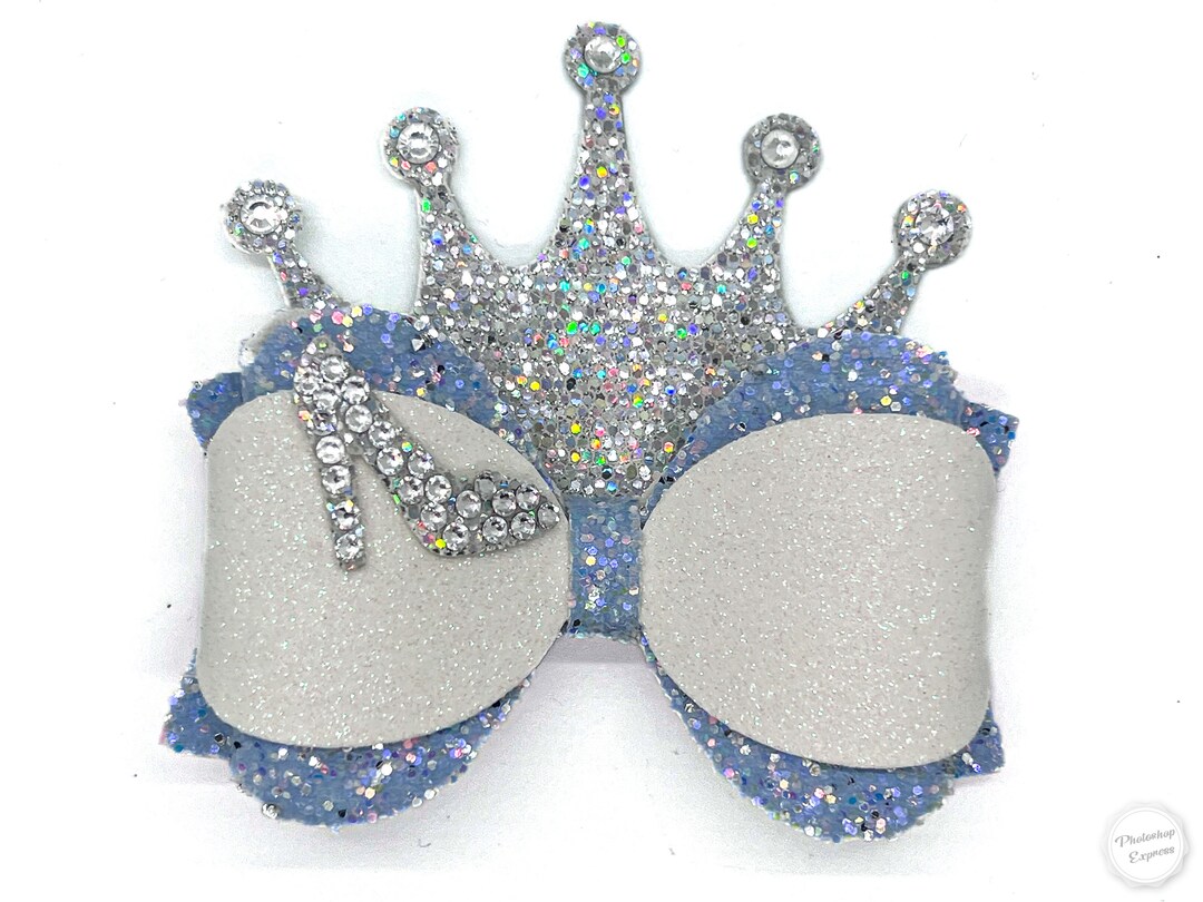 Princess Crown Cinderella Inspired Hair Bow ~ Princess Crown Nylon ...